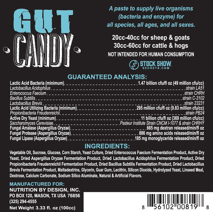 Stock Show Secrets Gut Candy Paste - Brookville, OH - West Alexandria ... Stock Show Secrets Gut Candy Paste - Brookville, OH - West Alexandria ...